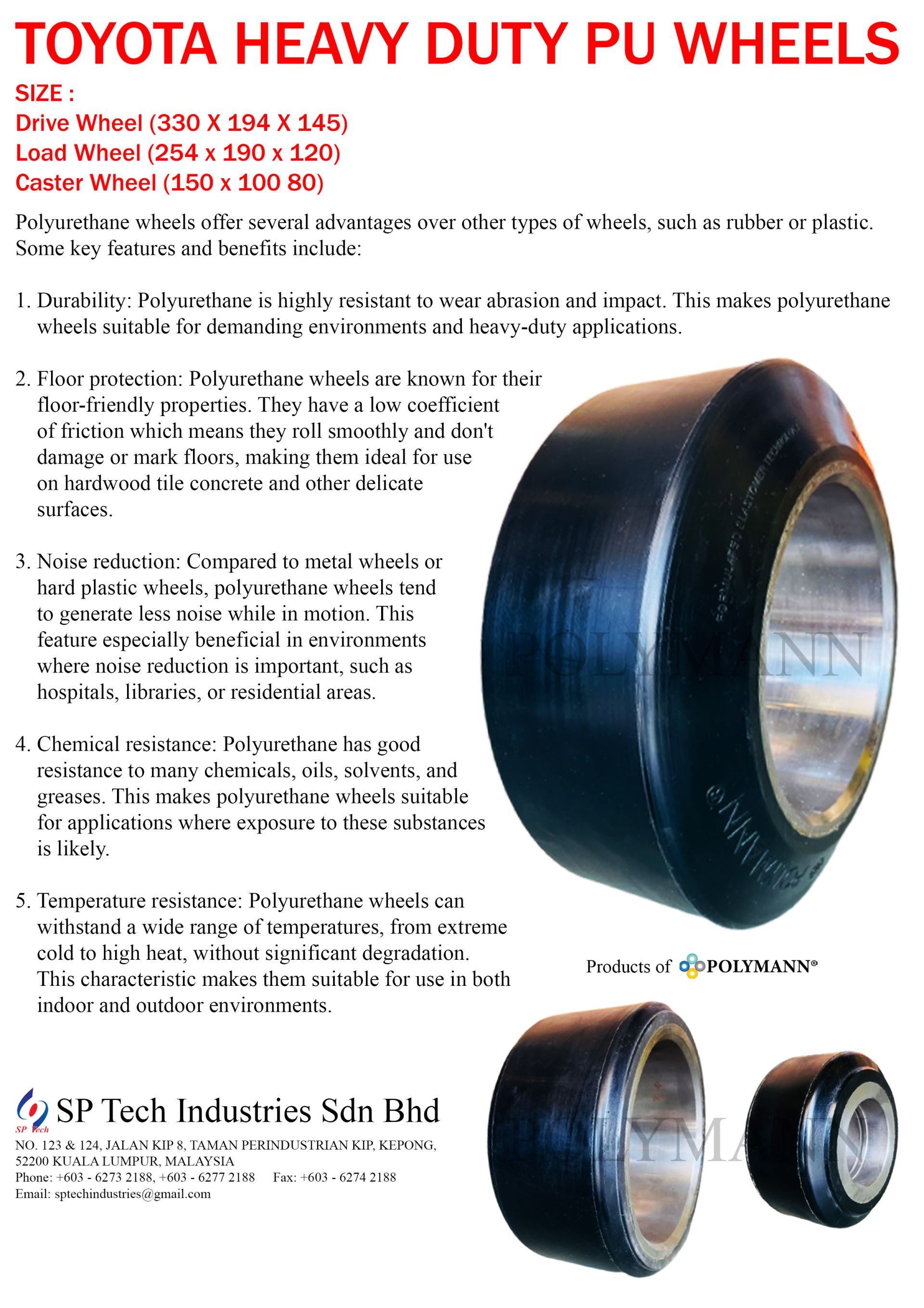 Polyurethane Bushings Selangor, Kuala Lumpur (KL) Polyurethane Wheel